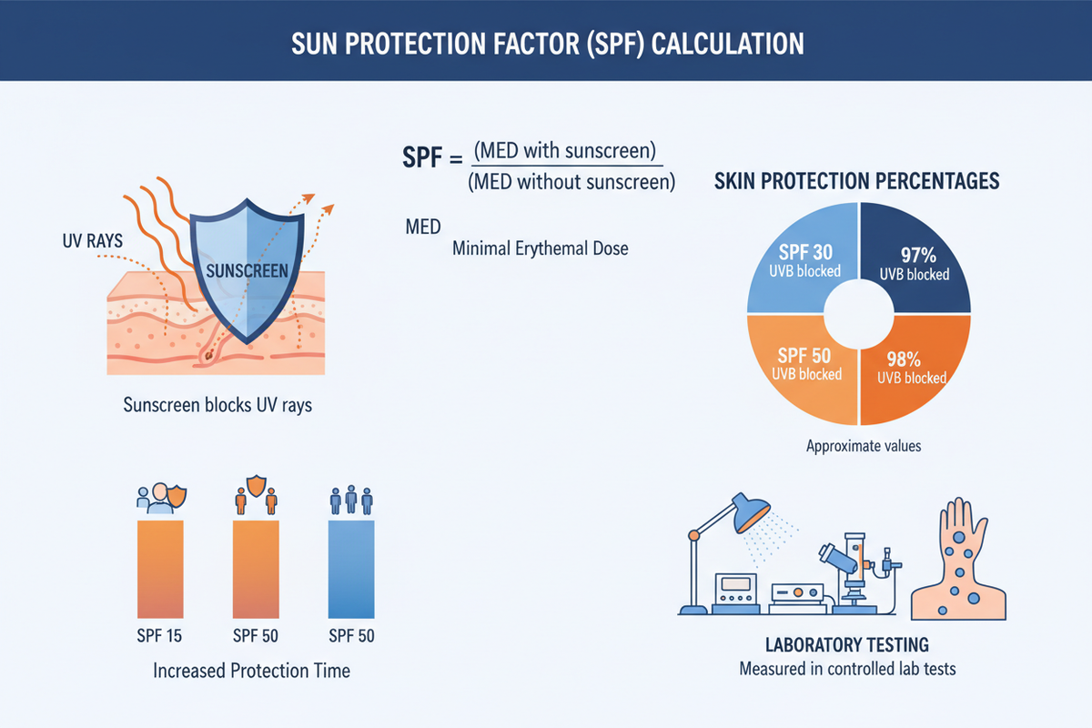 How is SPF calculated in sunscreen products? – KBL Cosmetics